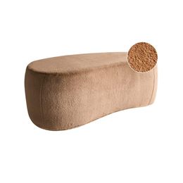 Beliani Pouf BAYARD in Braun - (W) 115 x (H) 43 x (L) 56 cm | Gr.: onesize