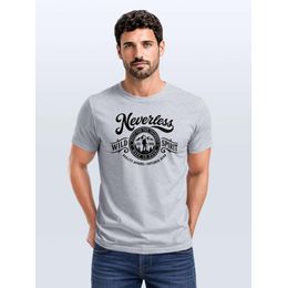 Neverless Shirt 'Wild Spirit' Herren Gr&ouml;&szlig;e XS graumeliert
