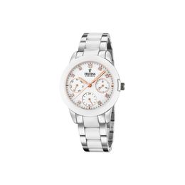 Festina Analoguhr 'Ceramic' Damen Gr&ouml;&szlig;e One Size wei&szlig;