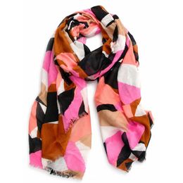Collezione Alessandro Schal mit geometrischem Design " Keo " in pink | Gr.: onesize