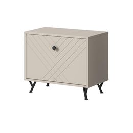 Inn.Furn Garderobenbank Sand matt 60 cm, Sitzbank mit Soft-Close | Gr.: onesize