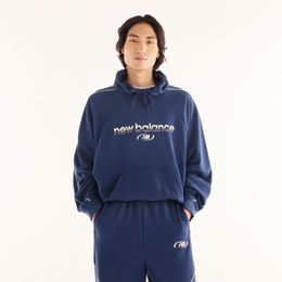 New Balance Sweatshirt Damen Gr&ouml;&szlig;e S creme / dunkelblau