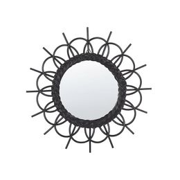 Beliani Wandspiegel TELAKIA in Schwarz - (W) 60 x (H) 60 x (L) 3 cm | Gr.: onesize