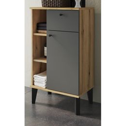 Furn.Design Badkommode grau, Evoke Eiche, Badkommode, 51 x 90 cm | Gr.: onesize