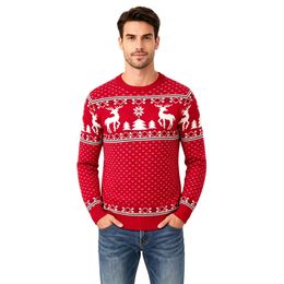 Kojooin Pullover 'Weihnachtspullover f&uuml;r Herren' Herren Gr&ouml;&szlig;e S rot