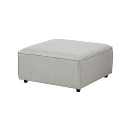 Beliani Ottomane ARDAL in Grau/Schwarz - (W) 86 x (H) 45 x (L) 86 cm | Gr.: onesize