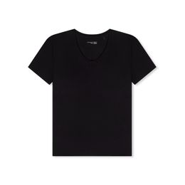 Schiesser Schlafshirt 'Mix & Relax' Damen Gr&ouml;&szlig;e L schwarz