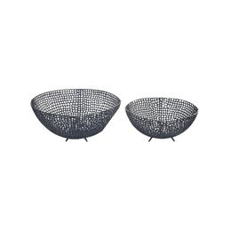 Beliani 2er-Set Schmuckschale KRUKUT in Schwarz | Gr.: onesize