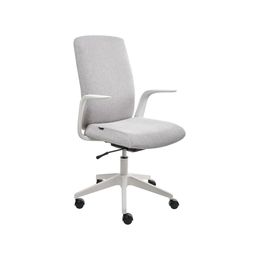 Beliani B&uuml;rostuhl CAPTAIN in Grau/Wei&szlig; - (W) 62 x (H) 100 x (L) 58 cm | Gr.: onesize