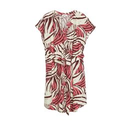 s.Oliver Kleid Damen Gr&ouml;&szlig;e 54 kastanienbraun / koralle / wollwei&szlig; Sommerkleid