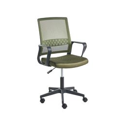 Beliani B&uuml;rostuhl EASE in Gr&uuml;n/Schwarz - (W) 54 x (H) 94 x (L) 54 cm | Gr.: onesize