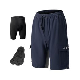 ROCKBROS Outdoor Pants '2-in-1 Herren kurze Radlerhose' male size XXXL Night blue