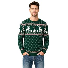 Kojooin Pullover 'Weihnachtspullover f&uuml;r Herren' Herren Gr&ouml;&szlig;e XL gr&uuml;n
