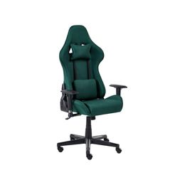 Beliani Gaming Stuhl WARRIOR in Gr&uuml;n/Schwarz - (W) 62 x (H) 122 x (L) 62 cm | Gr.: onesize