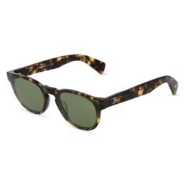 Tod's Tod's TO0324 | Unisex-Sonnenbrille | Fassung: Vollrand, Panto, Kunststoff, Havanna Dunkel | Glasfarbe: Gr&uuml;n