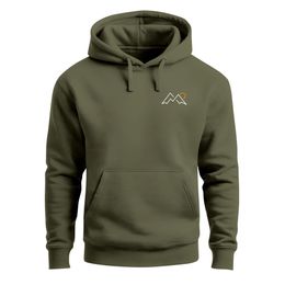 Neverless Sweatshirt 'Mountain Lineart' Herren Gr&ouml;&szlig;e 5XL gr&uuml;n