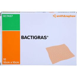 EMRA-MED Arzneimittel GmbH Bactigras antiseptische Paraffingaze 10x10 cm 10 St