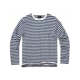 Brandit Longsleeve "Jerseyshirt Stripe Longsleeve" in Blau | Gr.: S