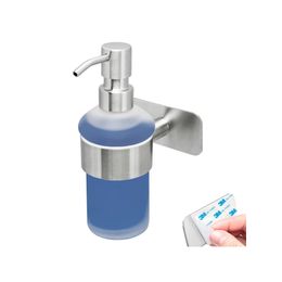 bremermann Bad-Serie PIAZZA TAPE - Seifenspender mit Klebepad ca. 9 x 17,5 x 11 cm (B/H/T) | Gr.: onesize