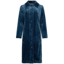 PASTUNETTE Morgenmantel 'Nordic' Damen Gr&ouml;&szlig;e M blau
