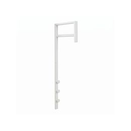 ebuy24 Garderobenst&auml;nder Pisa Wei&szlig; 3 x 30 cm | Gr.: onesize