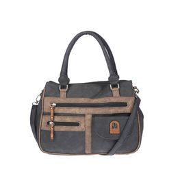 Christian Wippermann Handtasche 'Gro&szlig;e Damen Tasche Umh&auml;ngetasche Schultertasche' Damen Gr&ouml;&szlig;e One Size basaltgrau