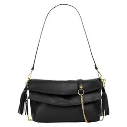 Samantha Look Umh&auml;ngetasche echt Leder in schwarz | Gr.: onesize