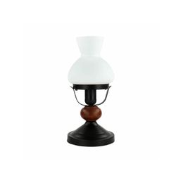 Licht-Erlebnisse Tischlampe &Oslash; 14.5 x (H)33.5 cm in Schwarz Braun Wei&szlig; | Gr.: onesize