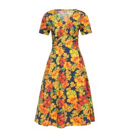 Queen Kerosin Swingkleid Hibiskus in mehrfarbig | Gr.: XL
