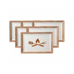 Ritzenhoff & Breker Ritzenhoff & Breker 6er Set Platten Rusty 34 x 23 cm braun in braun | Gr.: onesize