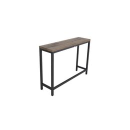ebuy24 Konsolentisch Rise Schwarz 30 x 110 cm | Gr.: onesize