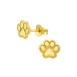Alexander York Ohrringe, Ohrstecker PFOTE in Gold, 2-tlg. | Gr.: onesize