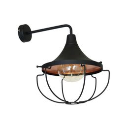 Licht-Erlebnisse Wandlampe (B)31.5 x (H)38 cm in Schwarz Kupfer | Gr.: onesize