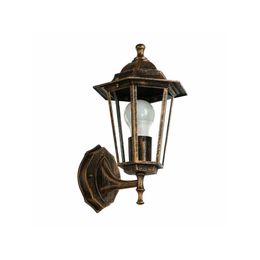 Licht-Erlebnisse Au&szlig;en Wandlampe (B)17 x (H)36 cm in Kupfer Antik | Gr.: onesize