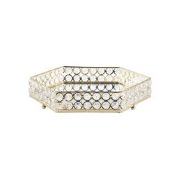 Beliani Tablett VATAN in Gold - (W) 28 x (H) 6 x (L) 25 cm | Gr.: onesize