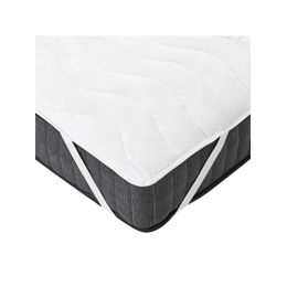 Beliani Topper FRESHGUARD MICRO in Wei&szlig; - (W) 140 x (H) 1 x (L) 200 cm | Gr.: onesize