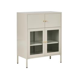 Beliani Vitrine ESHOLT in Beige - (W) 80 x (H) 102 x (L) 40 cm | Gr.: onesize