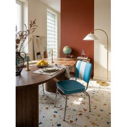 KADIMA DESIGN Esszimmerstuhl American Diner 50er Jahre Retro in Blau | Gr.: onesize