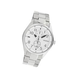 Analog-Armbanduhr Oozoo Timepieces silber gro&szlig; (ca. 42mm) | Gr.: onesize