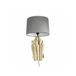 Licht-Erlebnisse Wandlampe (B)30 x (L)30 x (H)55 cm in Holz (Natur) Grau | Gr.: onesize