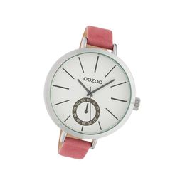 Analog-Armbanduhr Oozoo Timepieces pink, rosa extra gro&szlig; (ca. 48mm) | Gr.: onesize