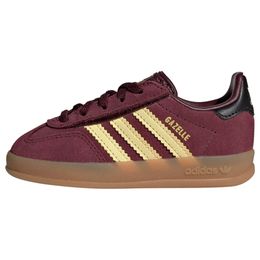 adidas originals Sneaker 'Gazelle' Jungen Gr&ouml;&szlig;e 19 hellgelb / burgunder