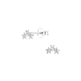 Alexander York Ohrringe - Ohrstecker TRIPLE STAR Kristall in 925 Silber - 2-tlg. | Gr.: onesize