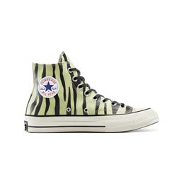 Converse High-Top Sneakers 'Converse Chuck 70 Glow-In-The-Dark Zebra Print' female size 37 Green