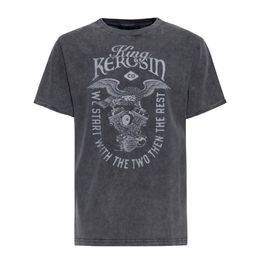 King Kerosin Shirt male size XL Anthracite