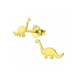 Alexander York Kinderohrstecker DINOSAURIER in Gold aus 925 Sterling Silber, 2-tlg. | Gr.: onesize