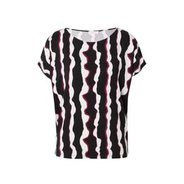s.Oliver Shirt female size XS Raspberry / Black / White