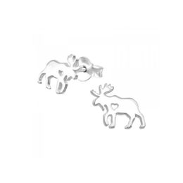 Alexander York Ohrstecker RENTIER cut-out Design Herz in 925 Sterling Silber, 2-tlg. | Gr.: onesize