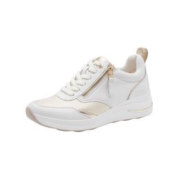 Tamaris Sneaker Damen Gr&ouml;&szlig;e 37 gold / wei&szlig; Sommerschuhe