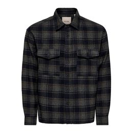 Only & Sons Only & Sons Jacke 'ESKE' Herren Gr&ouml;&szlig;e M blau / grau Sommerjacke